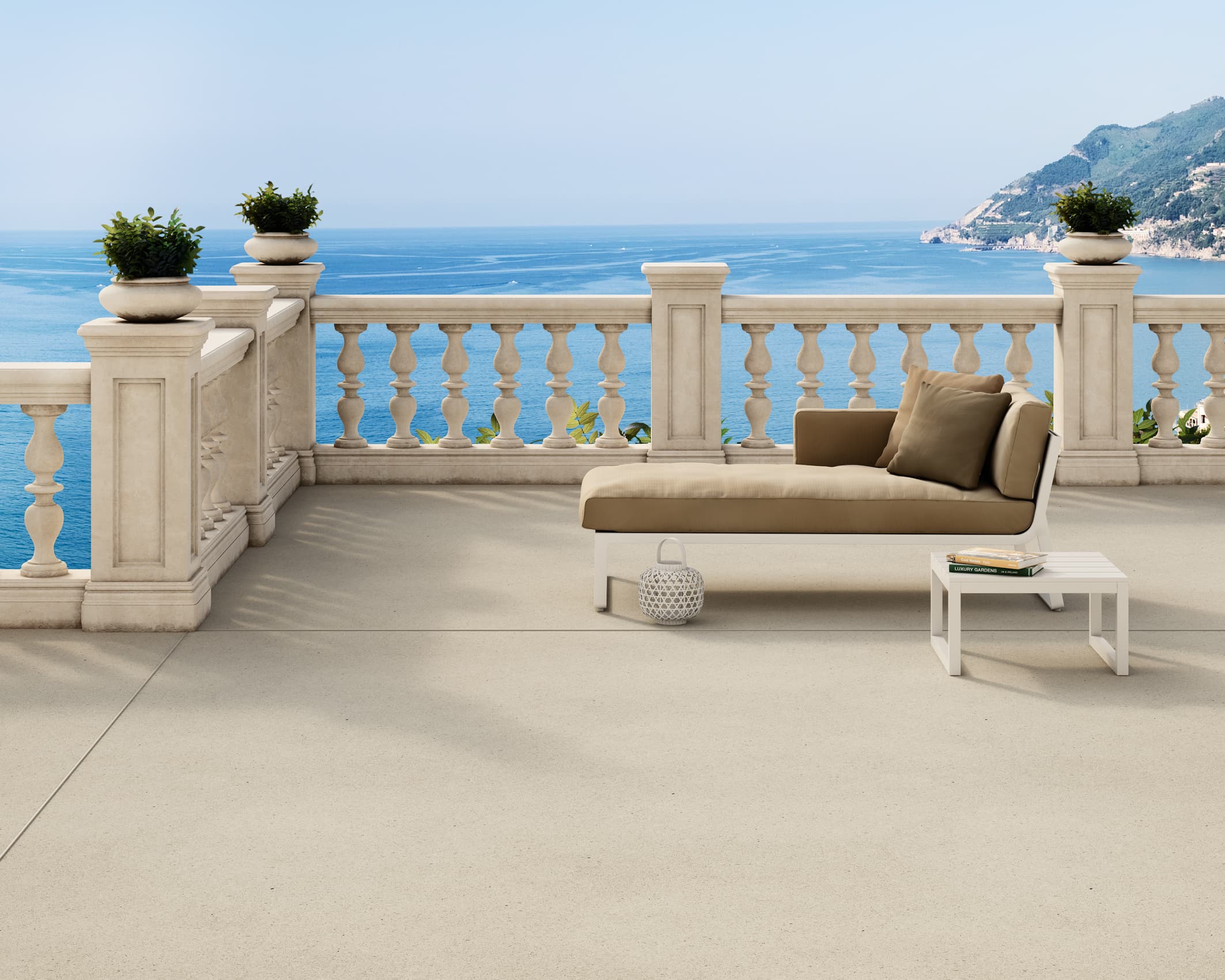 Terrasse sur la mer - Revêtement décoratif en béton ciré - Ideal Work